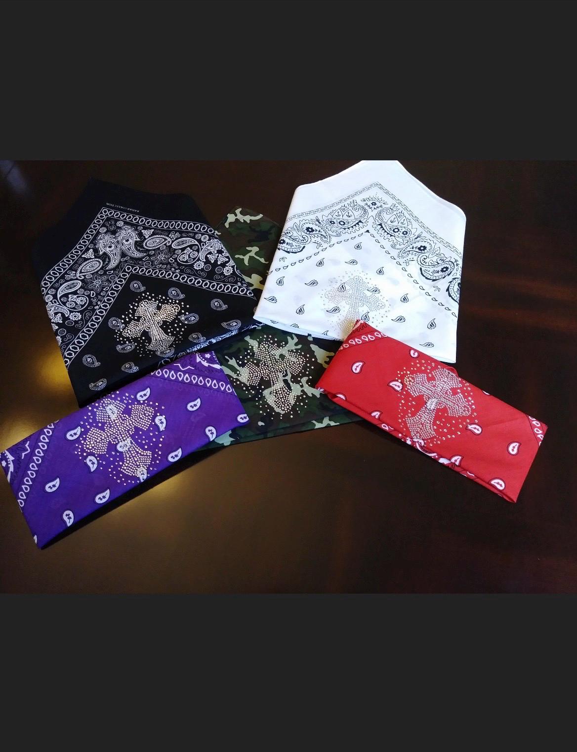 Rhinestone Bandana's Bling Headgear Biker Headband Workout/yoga ...