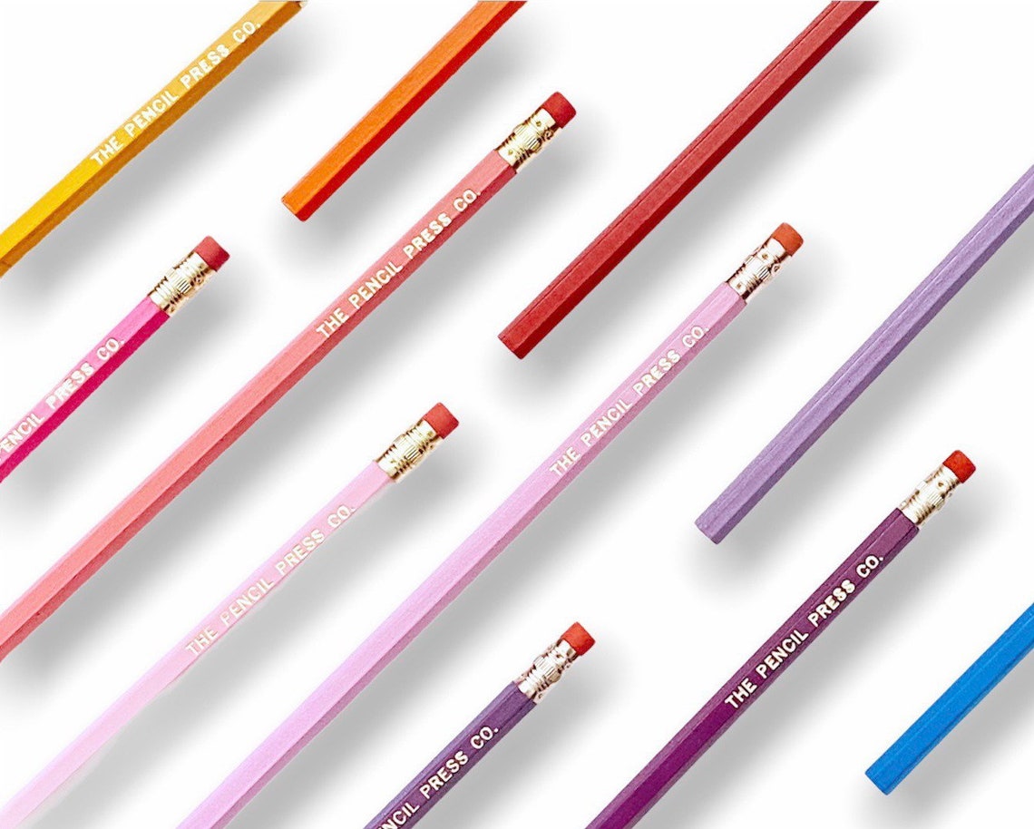 ROSE Custom Pencils Set of 5 the Perfect ROSE Pencil - Etsy UK