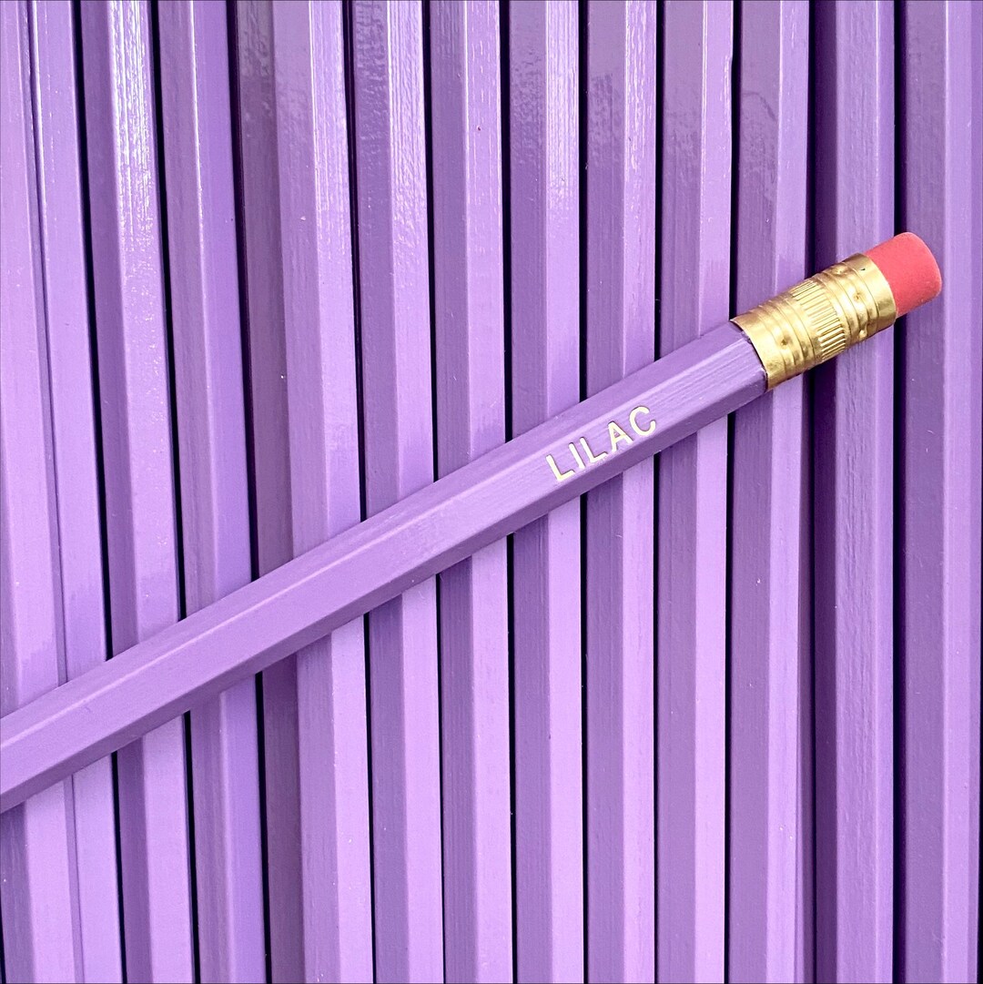 LILAC Custom Pencils Set of 5 the Perfect LILAC Pencil - Etsy UK