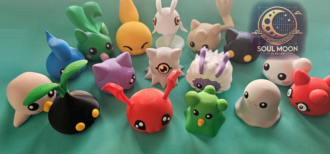 3D Digimon Baby Figures – Printed and Ready for You - Etsy