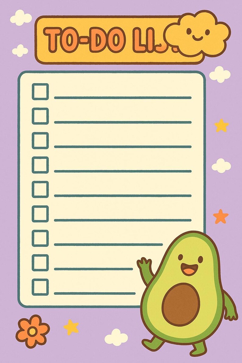 Funny To-do List for Everyday Life - Etsy