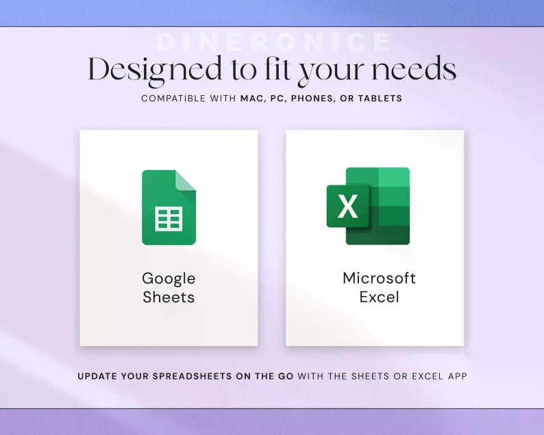 Budget Planner Excel & Google Sheets | Monthly Weekly Finance Tracker ...