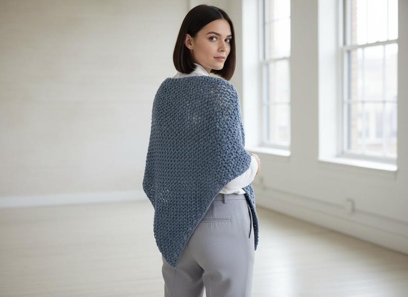 Crochet Prayer Shawl Pattern, Triangle Shawl Wrap PDF, Easy Cluster ...