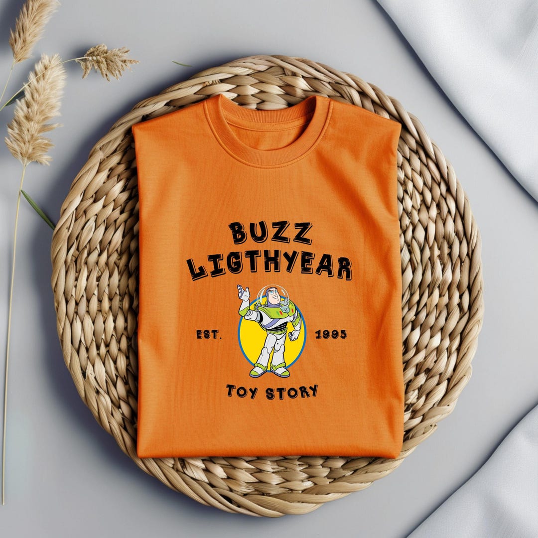Buzz Lightyear Toy Story T-shirt, Space Ranger Retro Pixar Tee, Disney ...