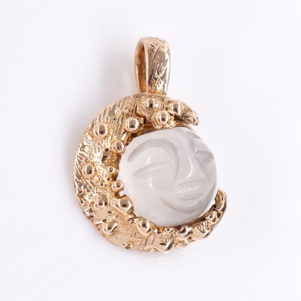 Carved Moon Face - Etsy