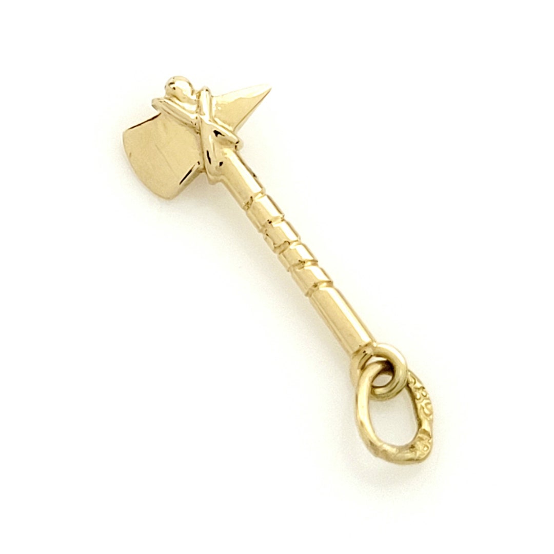 Native American Tomahawk Gold Charm - Etsy