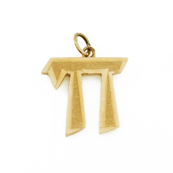 Gold Chai Charm Pendant, 14k Yellow, Jewish, Life, Al… - Gem