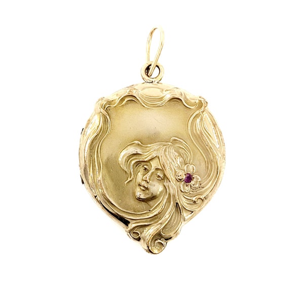 Art Nouveau Locket - Etsy