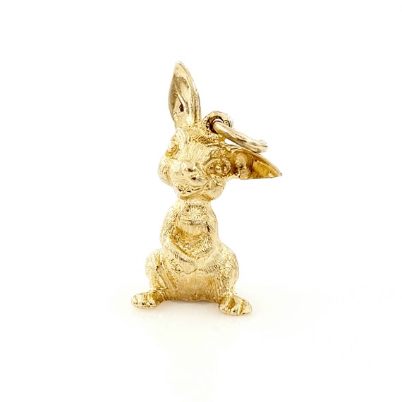 Vintage gold bunny rabbit - Gem