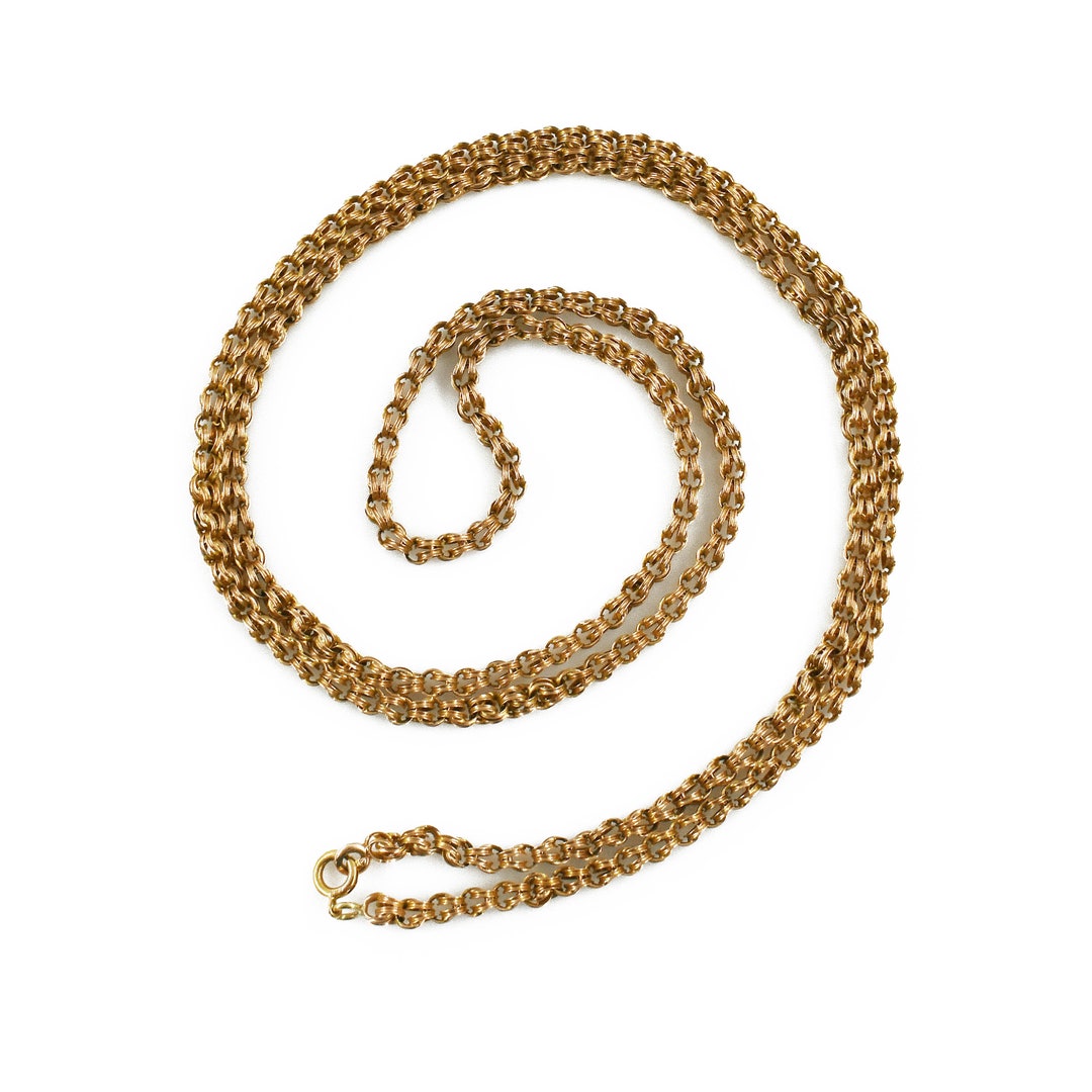 Antique Victorian 30 Inch Chain Vintage, Watch Chain, Antique Chain ...