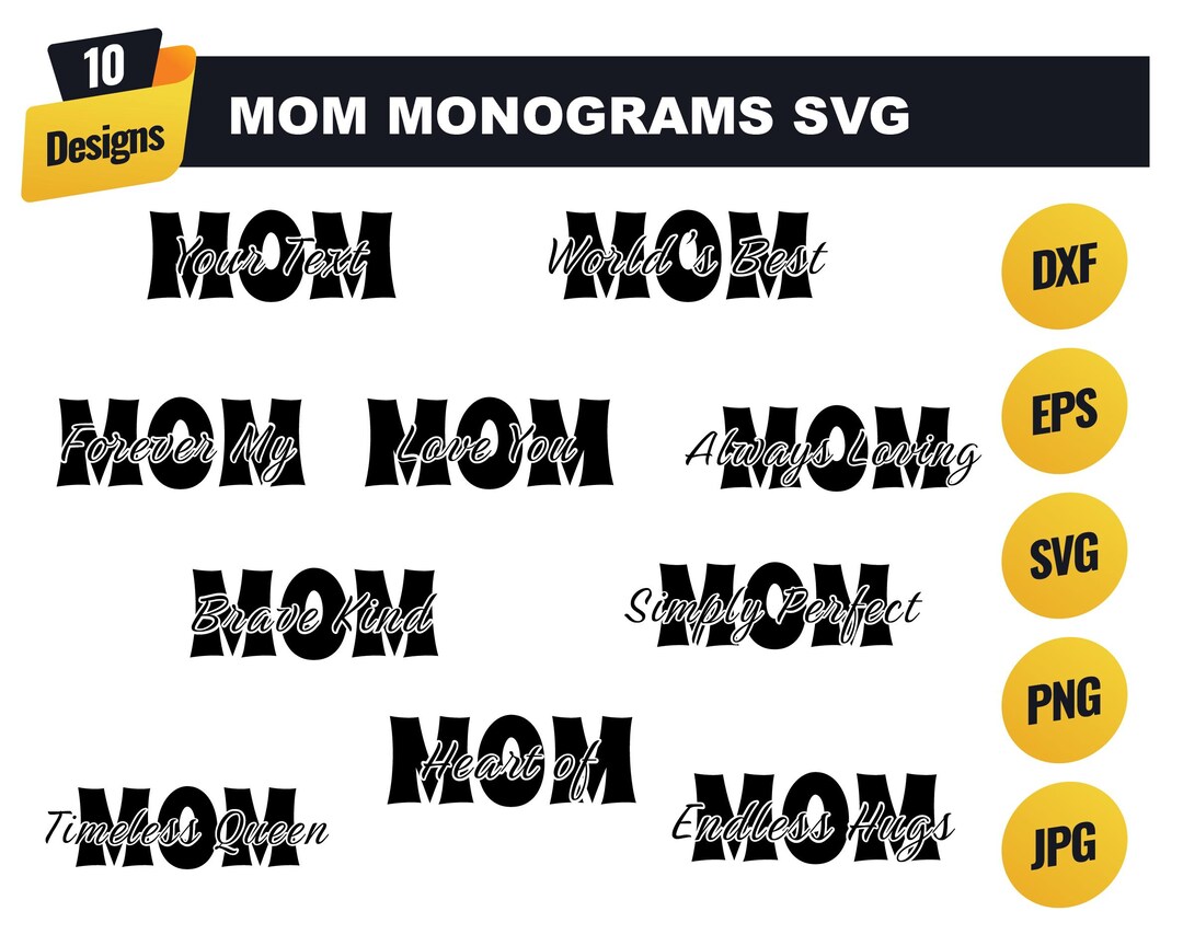 Mum SVG, Mother Svg, Mother's Day SVG, Mum Split Name Frame Svg, Mom ...