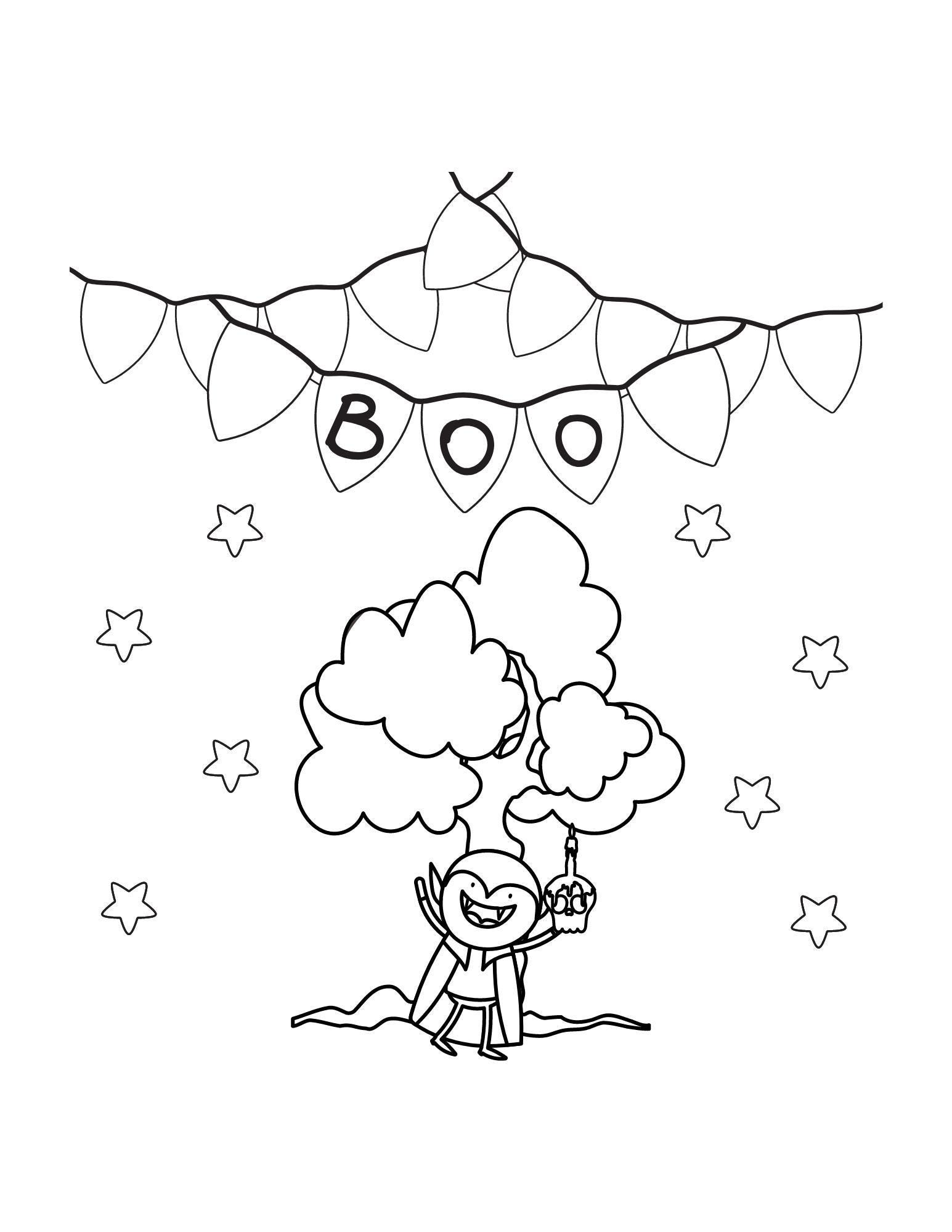 Halloween Coloring Book, Spooky Fun, DIY Halloween Crafts, Art for Kids ...