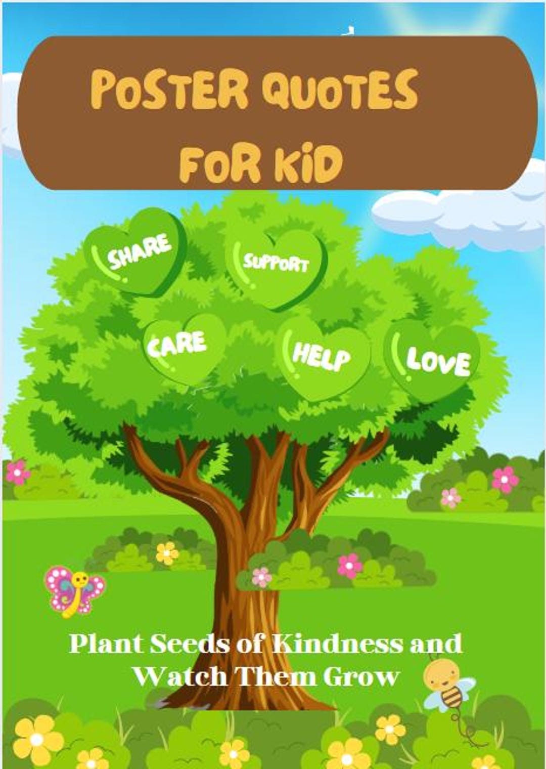 Poster Quotes for Kids About Kindness, Children's Room Decor ...