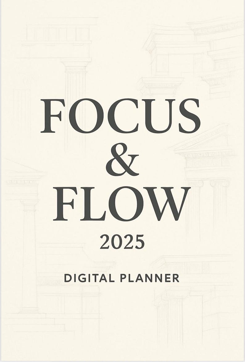 Focus & Flow 2025 Planner - Etsy