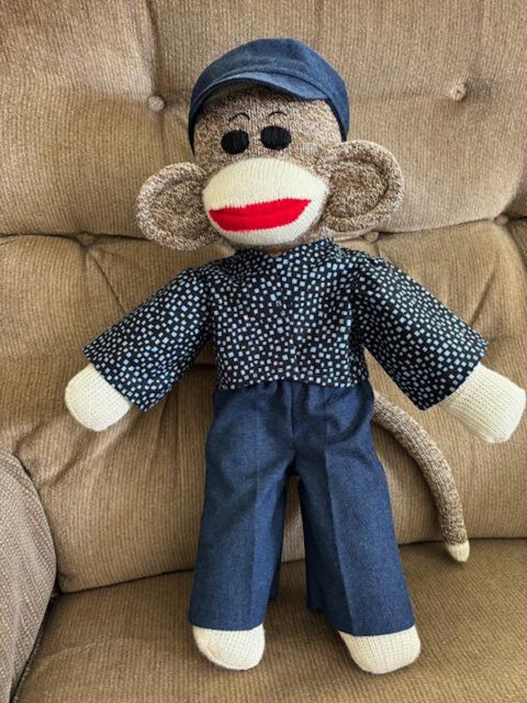 Large Sock Monkey, Red Heel Sock Monkey, Sock Monkey, Birthday Gift ...