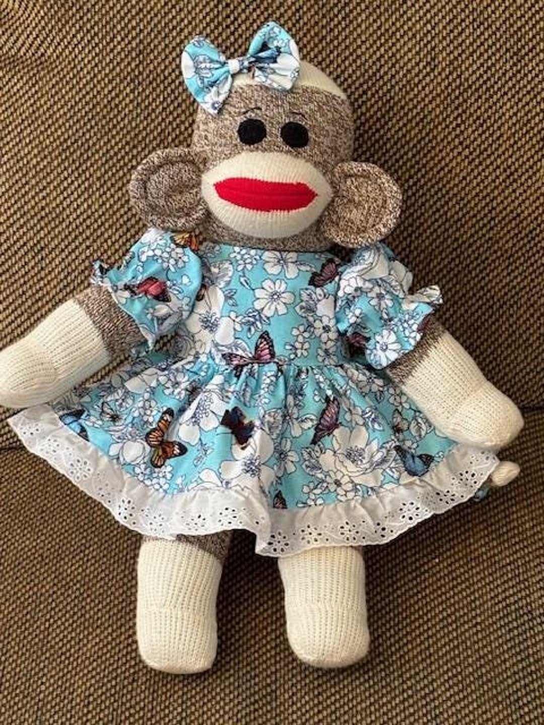 Large Sock Monkey, Red Heel Sock Monkey, Sock Monkey, Christmas Gift ...