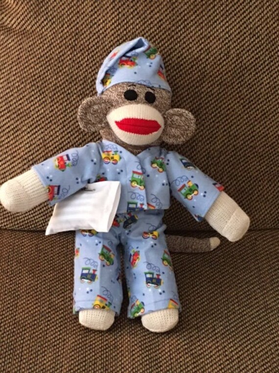 Small Sock Monkey Red Heel Sock Monkey Bedtime Sock Monkey - Etsy