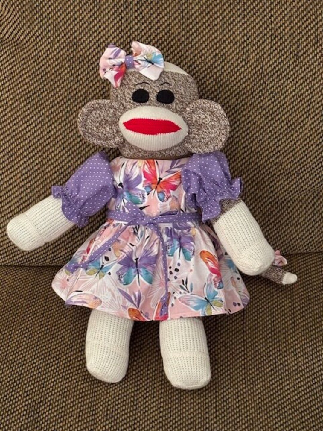 Large Sock Monkey, Red Heel Sock Monkey, Sock Monkey, New Baby Gift ...