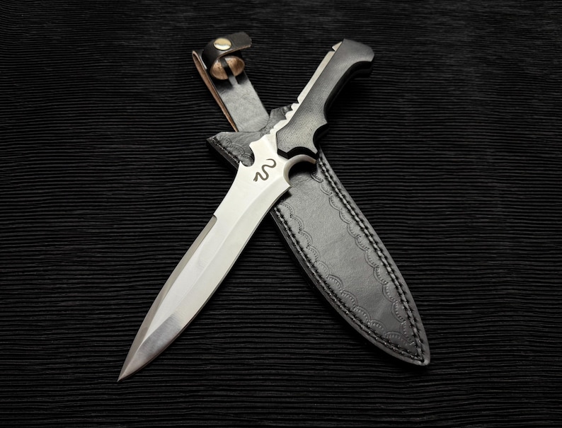RE4 Remake Jack Krauser Knife Replica: D2 Steel Full Tang Blade With ...