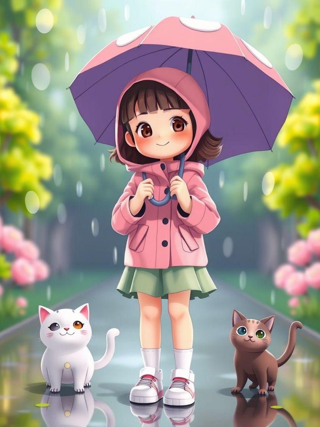 Cute Small Girl Coloring Pages for Kids - Etsy