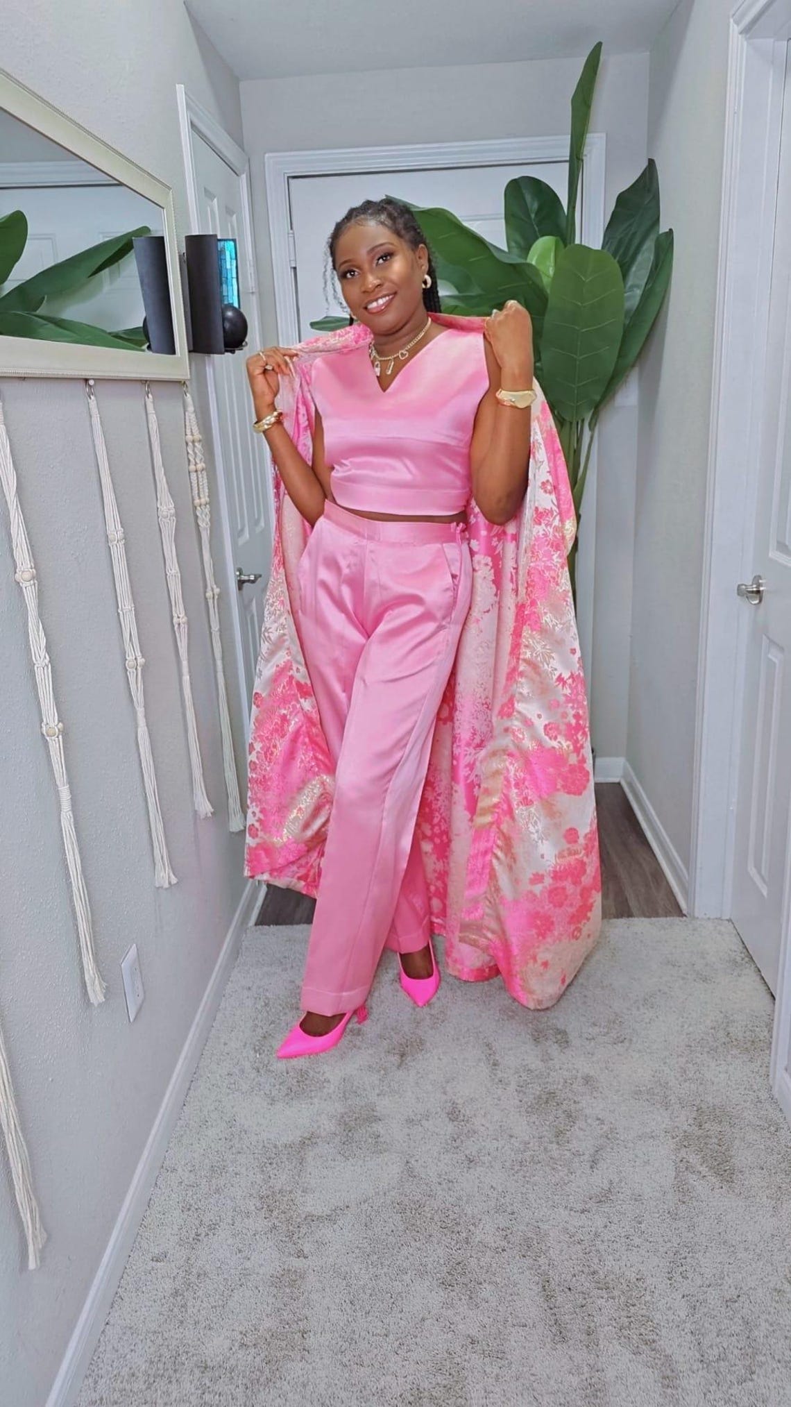 MIMI 3D Beautiful 3pcs | Women Kimono and Pant Party Kimono and Pant ...