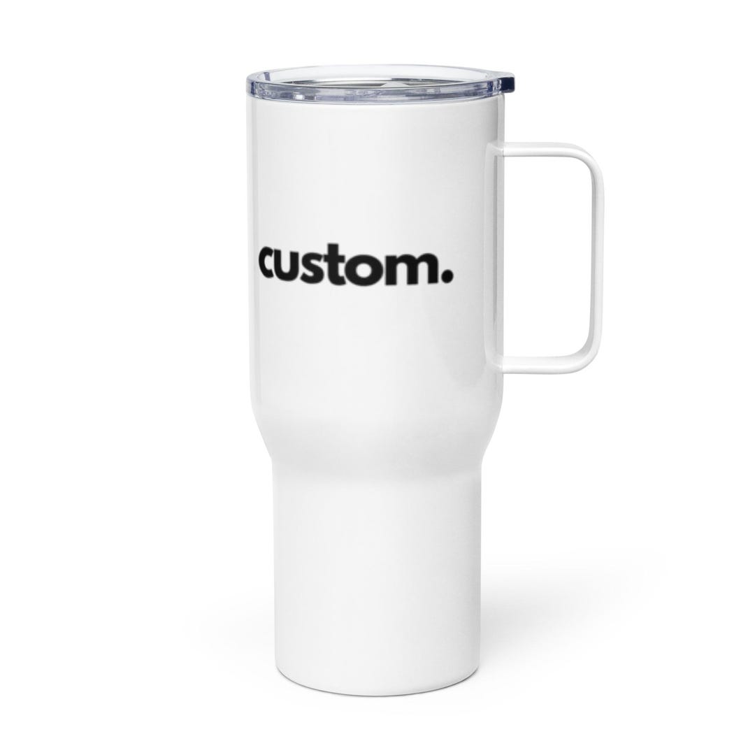CUSTOM & PERSONALIZED - Stanley Cup Style Travel Mug With a Handle - Etsy