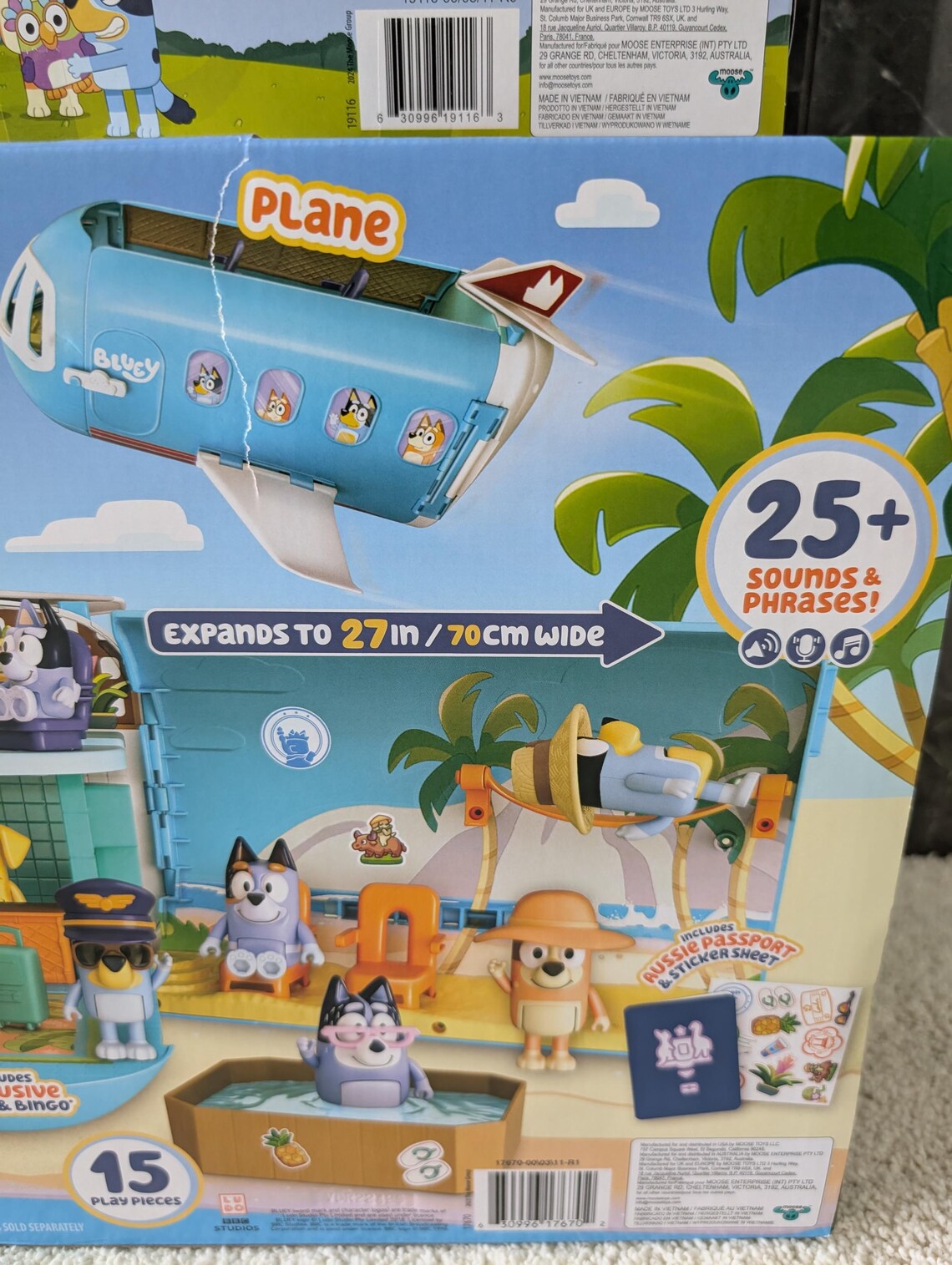 Bluey 3 in 1 Transforming Plane Playset With Bluey's Ultimate Friends ...