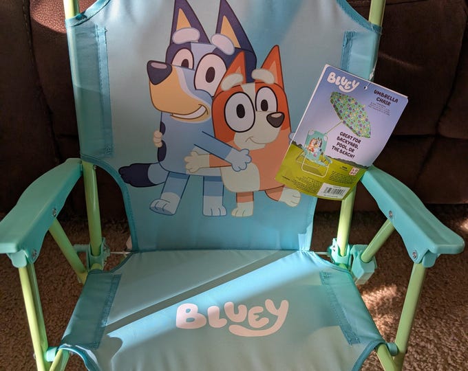 Bluey Kids Chair With Umbrella - Etsy