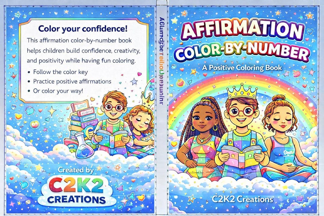 Affirmation Color by Number Coloring Book: Mindfulness Activity ...