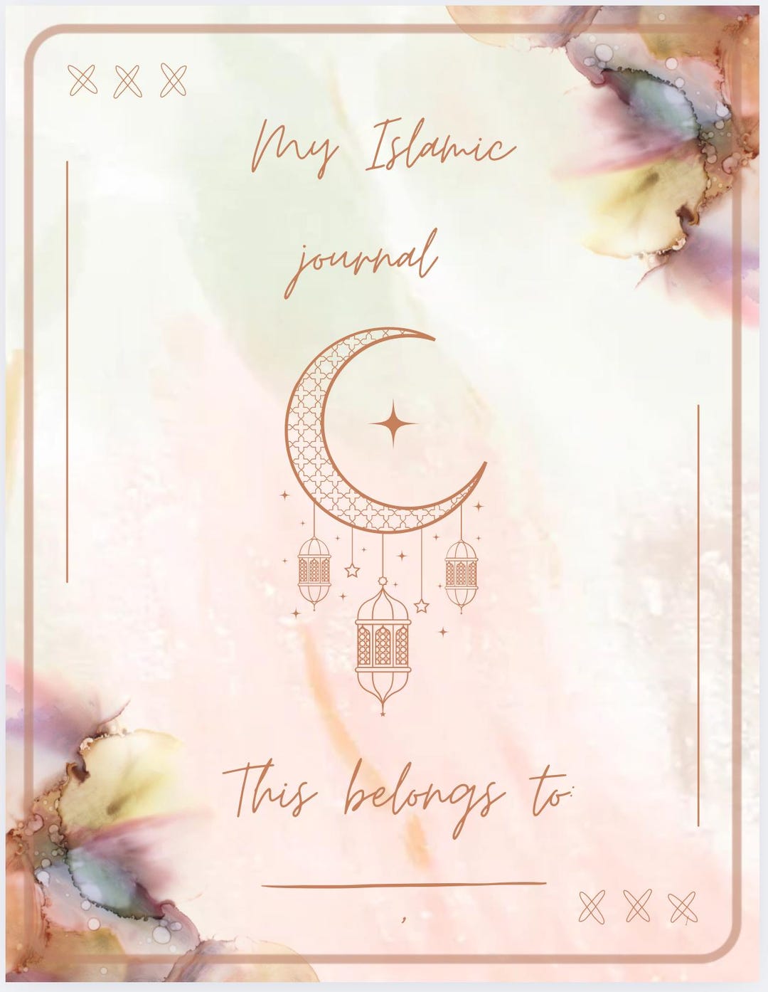 My Islamic Journal | Floral/aesthetic Muslim Journal PDF | Gratitude ...