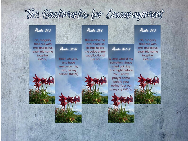 Printable Scripture Bookmarks, Christian Bookmarks, Christian Gifts ...