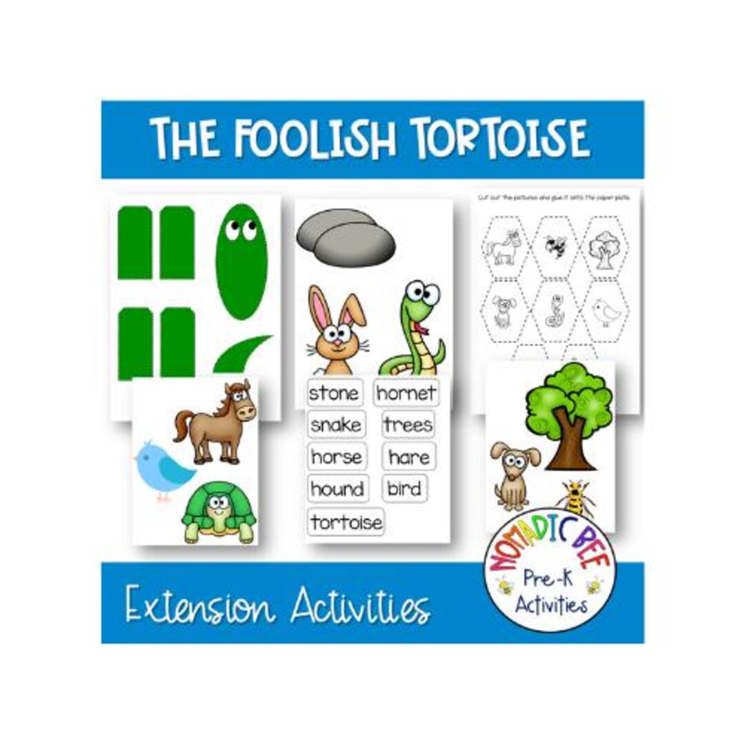 The Very Foolish Tortoise Activities - Etsy