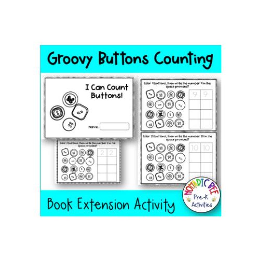 Pete the Cat and His Four Groovy Buttons Book Companion - Etsy UK