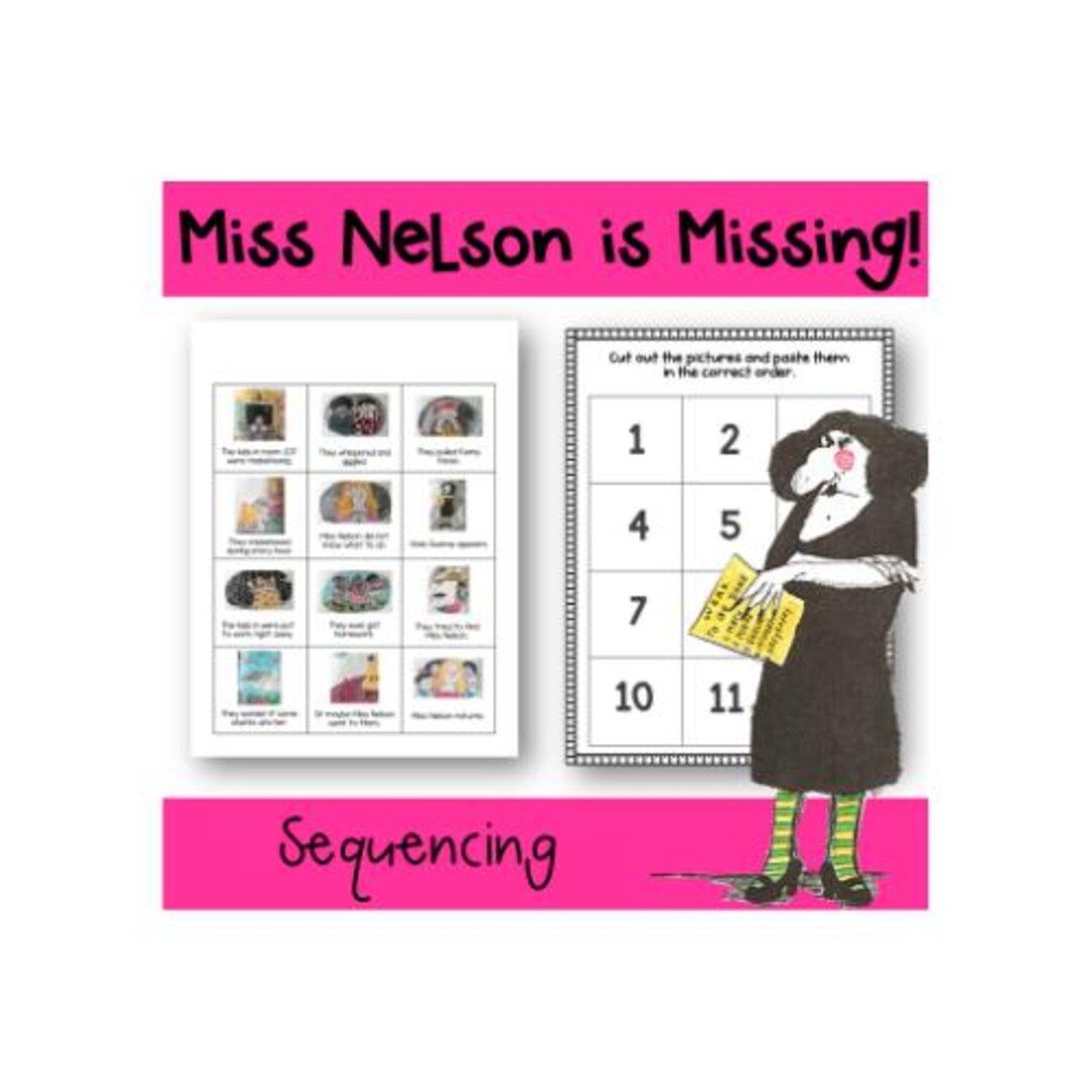 Miss Nelson is Missing Activities - Sequencing - Etsy