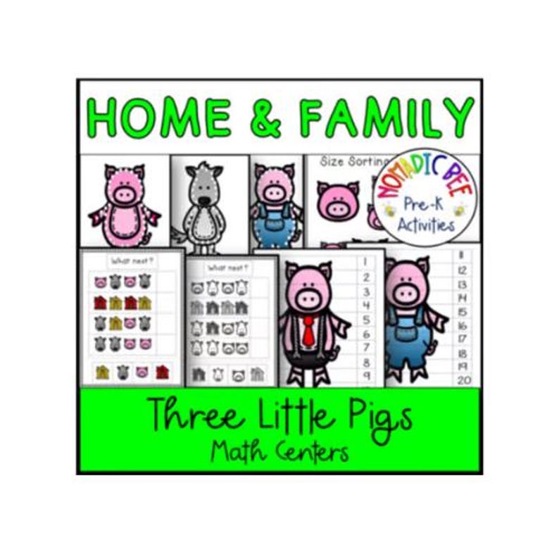 The Three Little Pigs Activities - Etsy