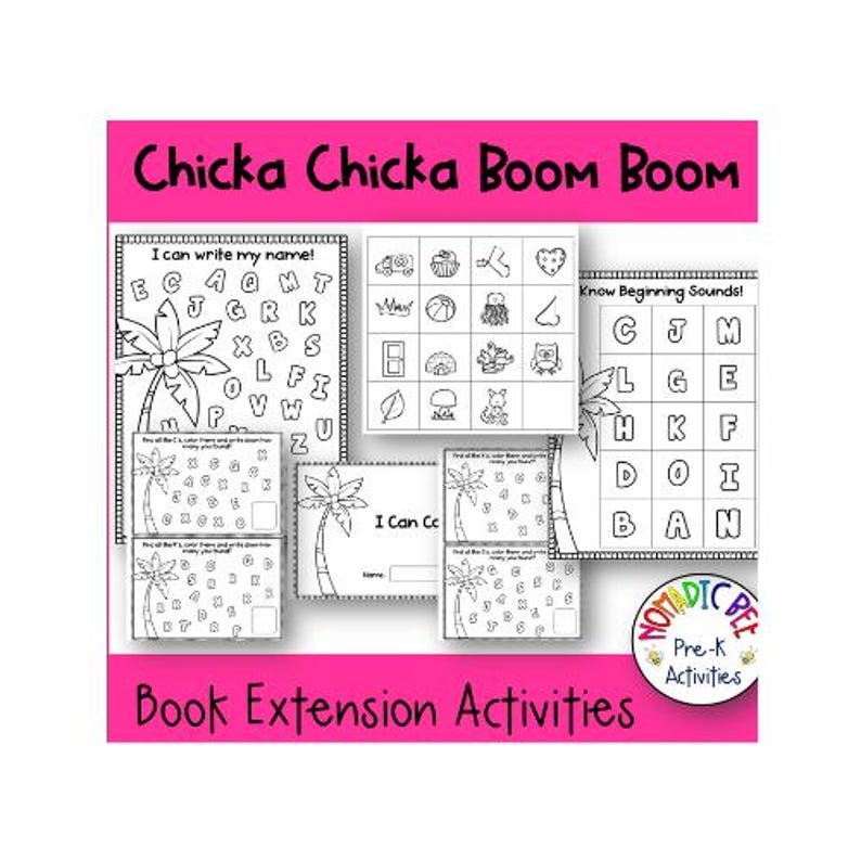 Chicka Chicka Boom Boom Activities - Etsy