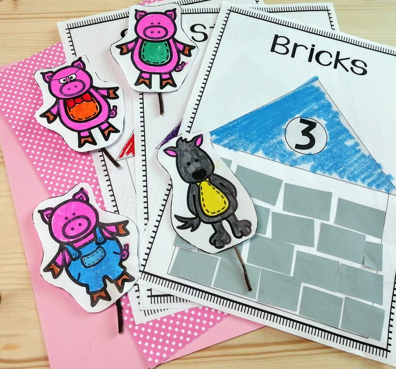 The Three Little Pigs Activities - Etsy