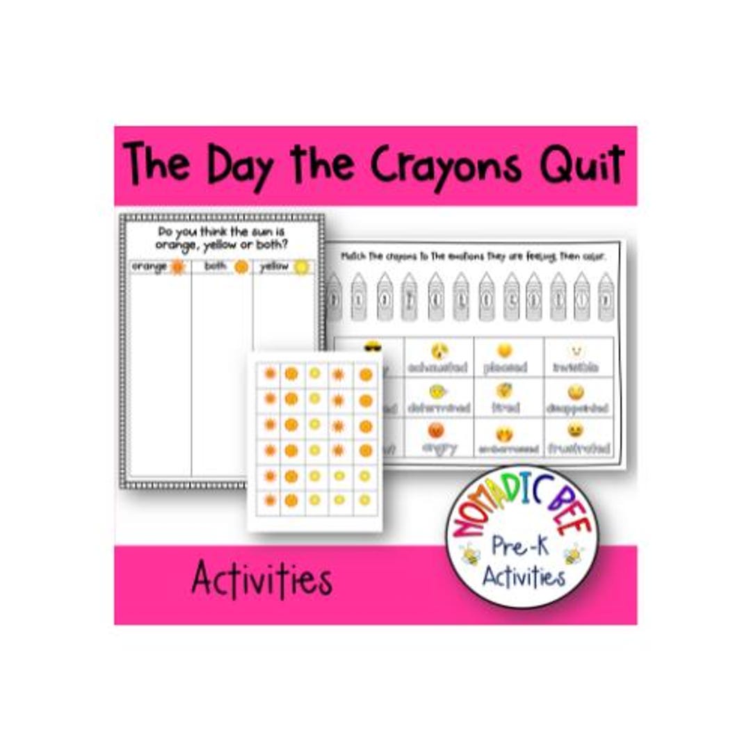 The Day the Crayons Quit Activities - Emotions - Etsy
