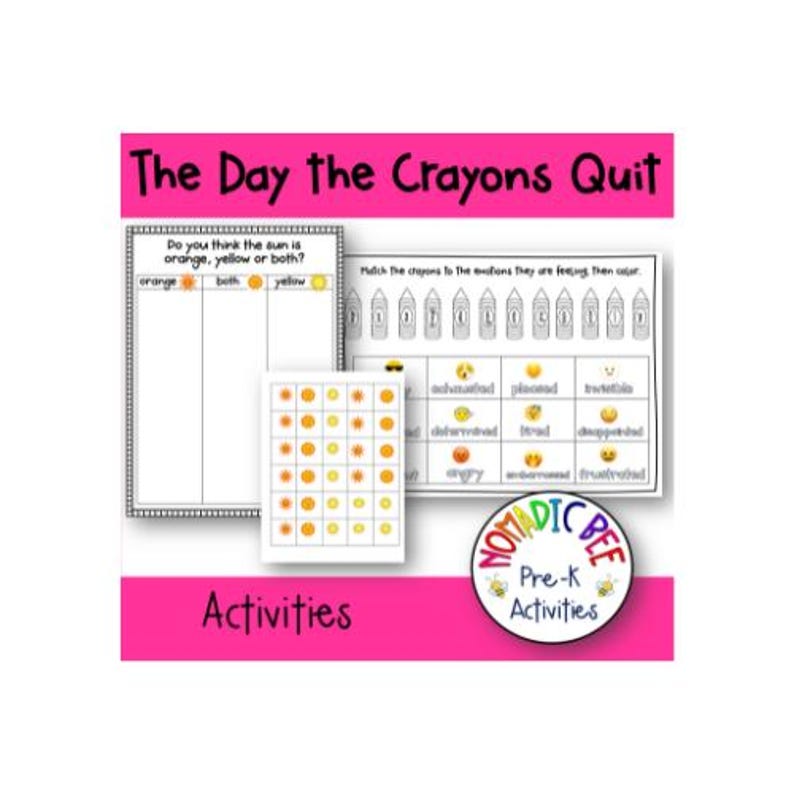 The Day the Crayons Quit Activities - Emotions - Etsy
