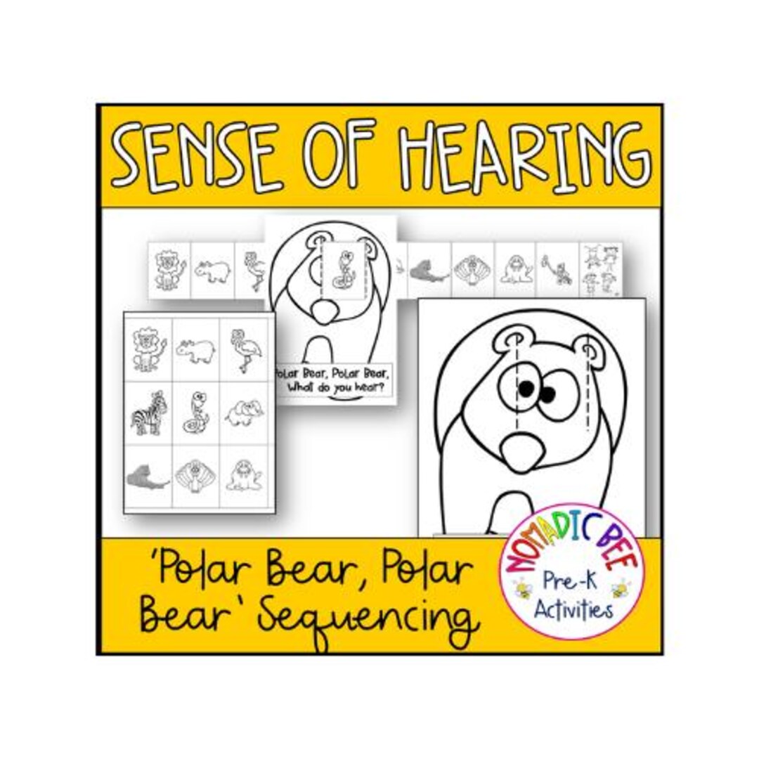 Polar Pear, Polar Bear, What Do You Hear? Sequencing Activity - Etsy Canada