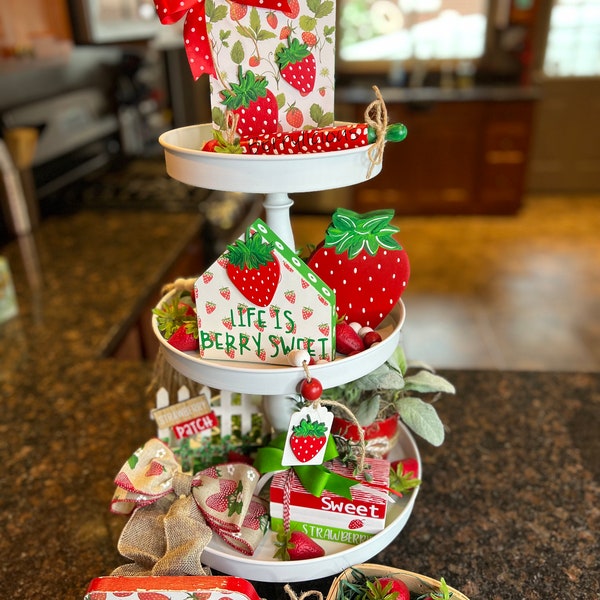 Berry Tiered Tray - Etsy