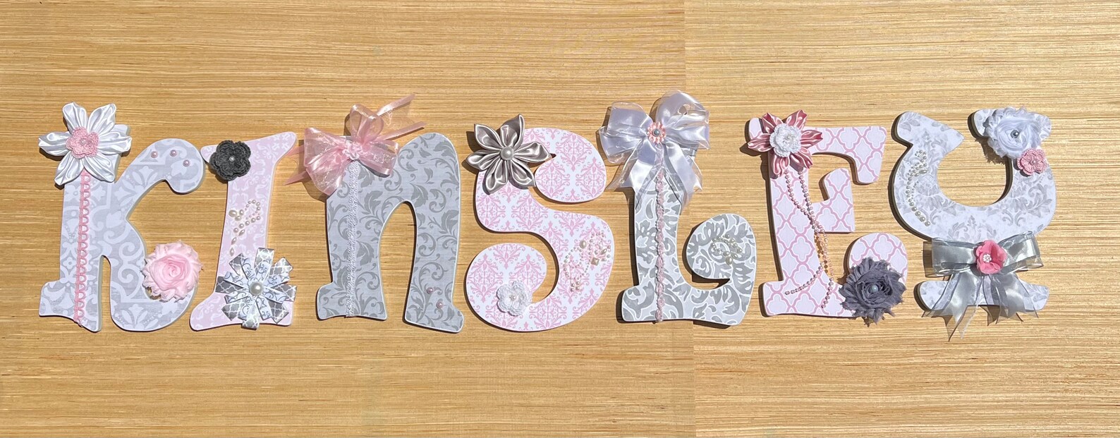 Custom Decoupage Name Wall Decor: Nursery & Kids Room Letters - Etsy