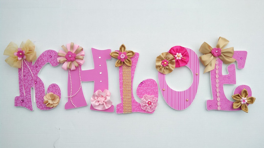 Letters to Spell Name to Hang on Wall, Custom Painted and Decorated ...