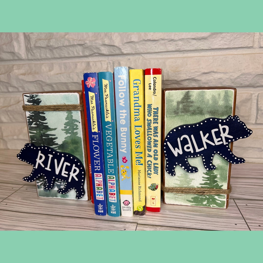 Custom Handmade Bookends in Your Choice of Colors and Theme - Etsy