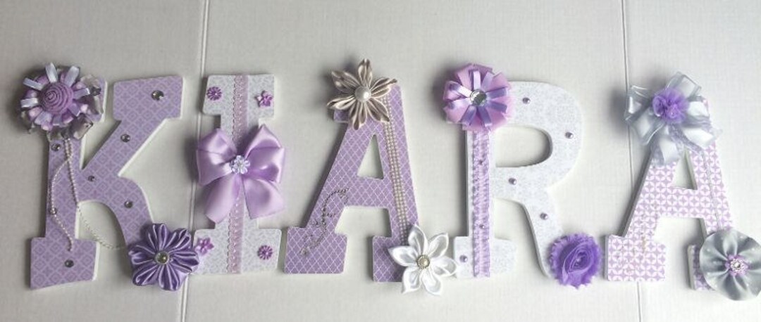 Custom Decorative Wall Letters for Nursery Wall Decor, Nursery Letters ...
