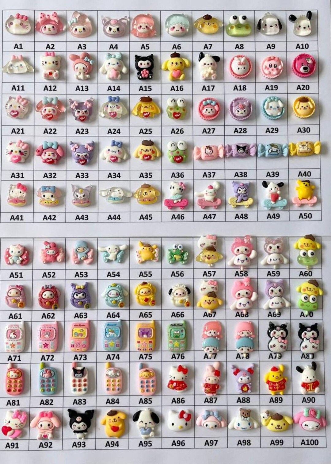 DIY Choose Your Own Charms New Charts - Etsy