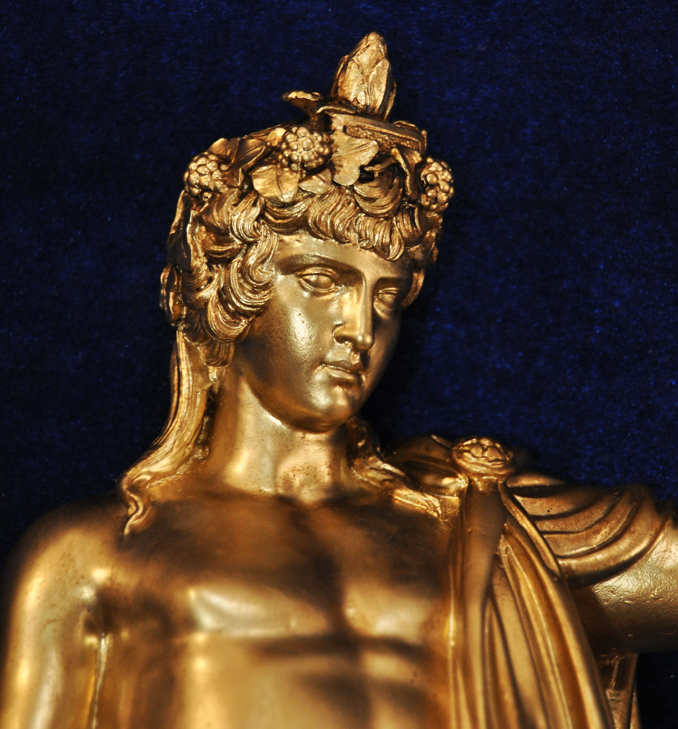 Neoclassical Bronze Bust Ormolu Antinous Braschi Vatican Museum Greek ...