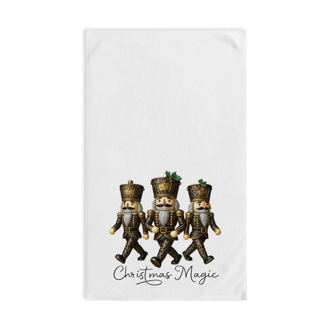 Christmas Magic Nutcracker Hand Towel, Holiday Decor, Kitchen Essential ...