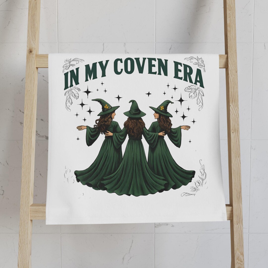 In My Coven Era 3 Witches Hand Towel, Halloween Dish Towel, Halloween ...