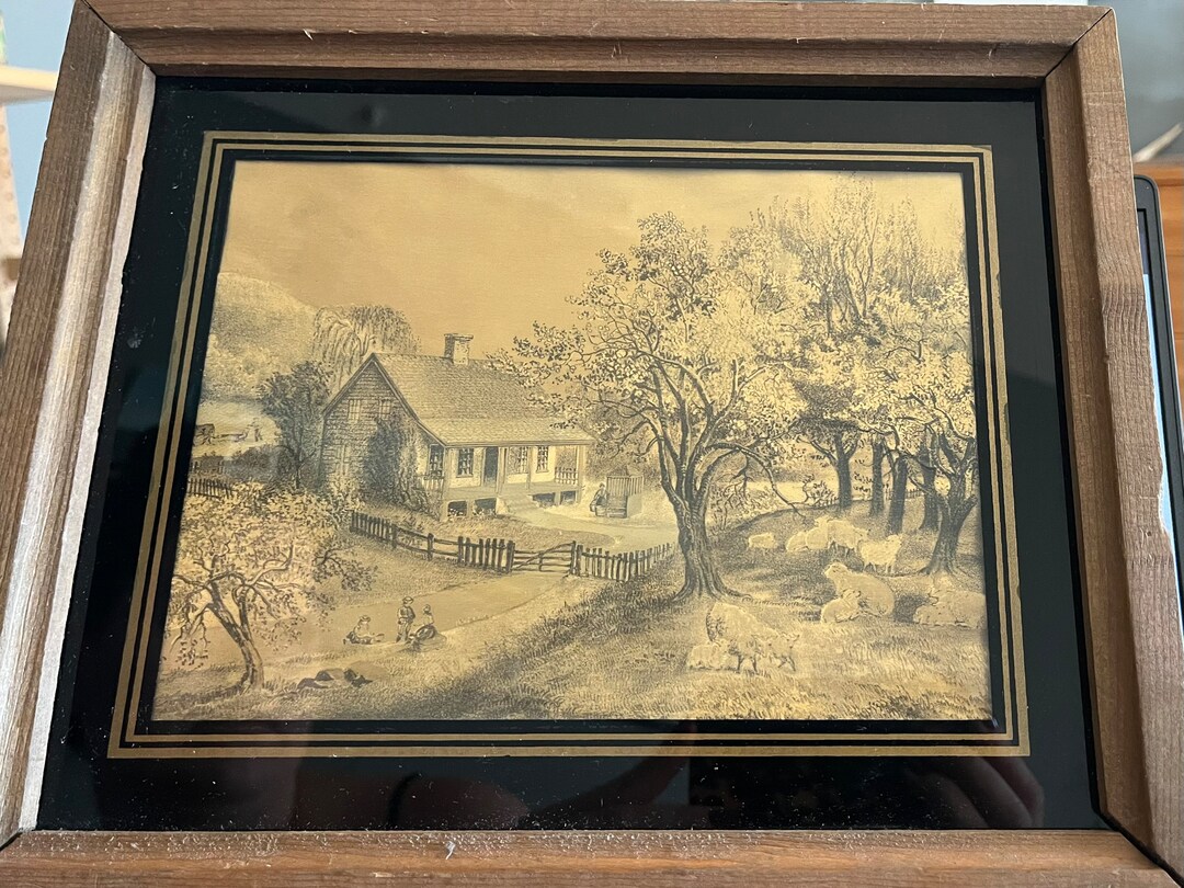 Vintage Foil Art Print - Etsy